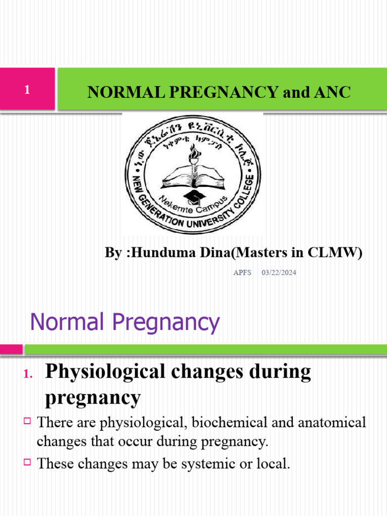 Normal Pregnacy | PDF | Pregnancy | Childbirth