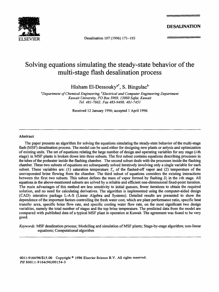 12Solving equations simulating the steady-state behavior of the multi ...