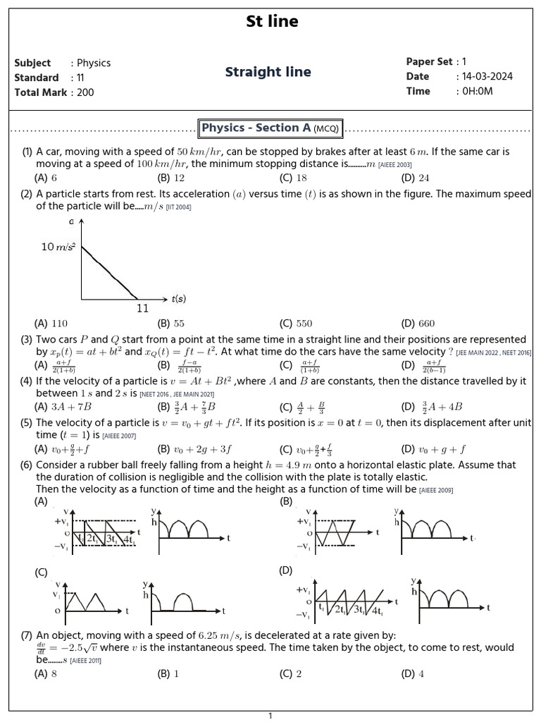 Straight Line 1710435022 | PDF | Angular Momentum | Acceleration