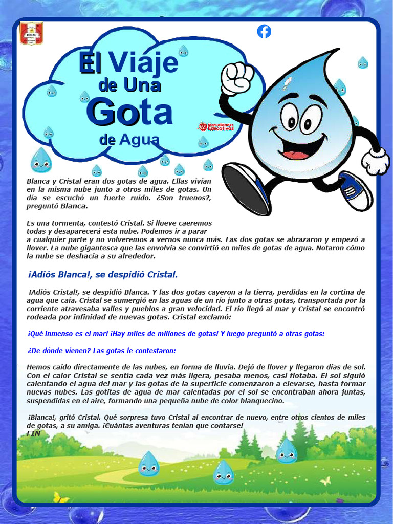 CuentoS Sobre El Cuidado Del Agua IV Y V CICLO | PDF | Nube | Agua