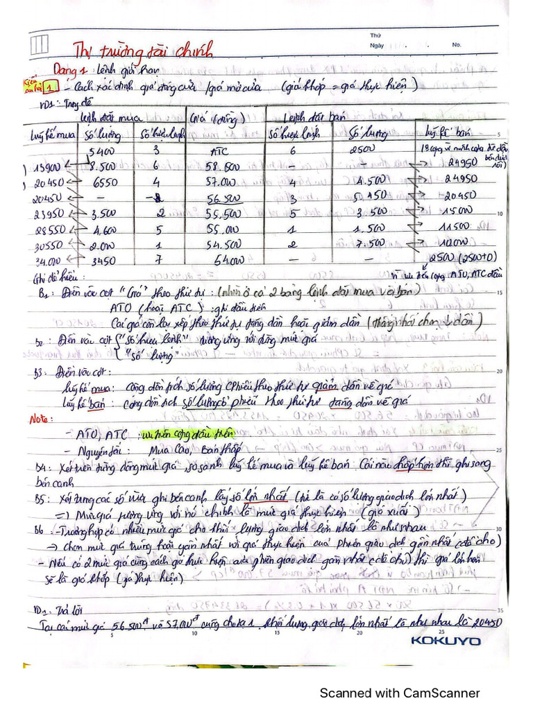 Các dạng bài tập và cách giải TTTC | PDF