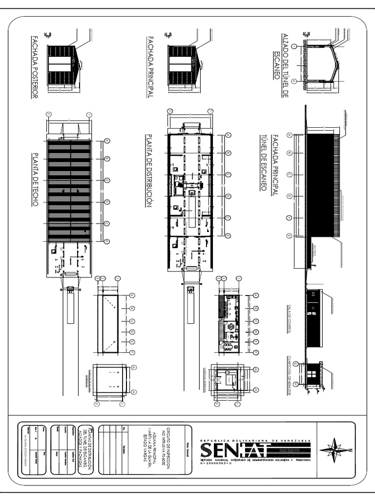Planos Generales Seniat - Tunel Escaneo | PDF