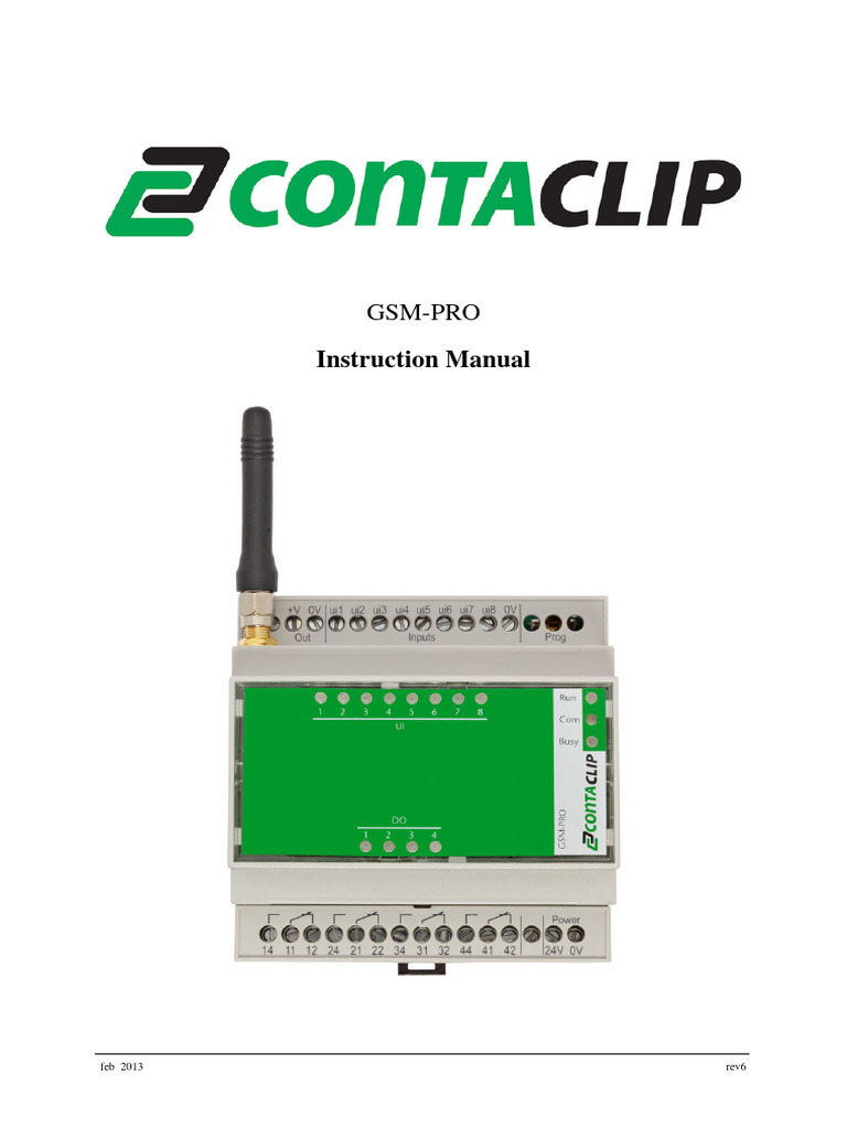 GSM-PRO Manual Rev6 EN 09 | PDF | Computer Engineering | Computing