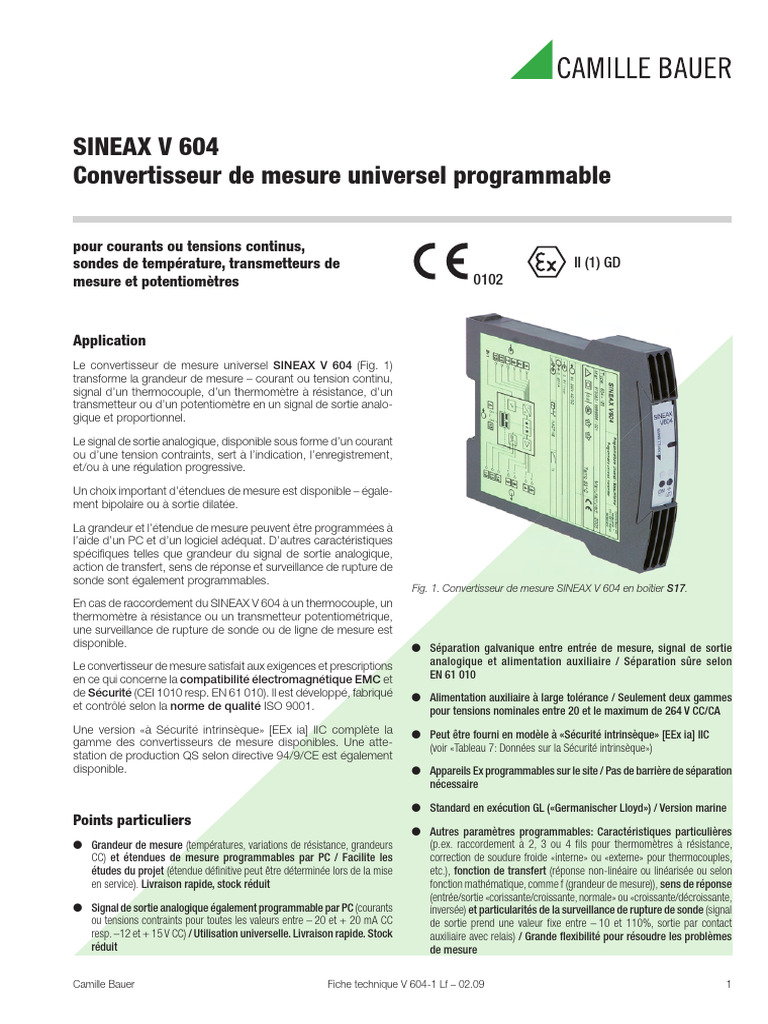 Sineax V604 FR | PDF