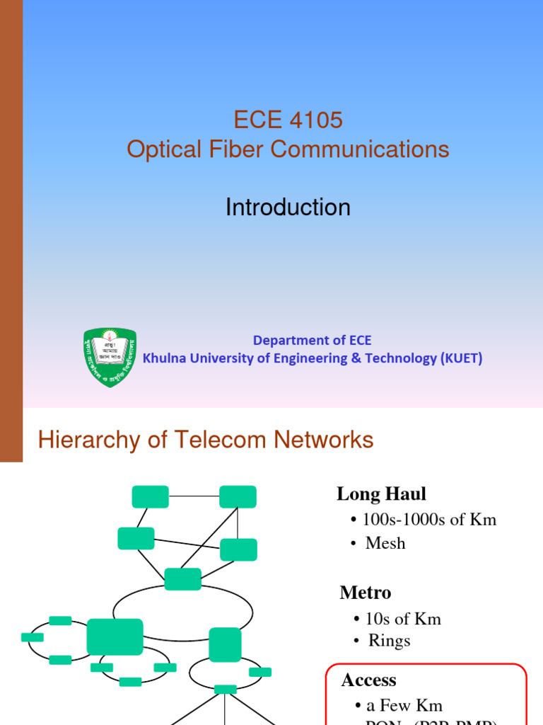 OFC - Introduction | Download Free PDF | Wavelength Division Multiplexing | Optical Fiber
