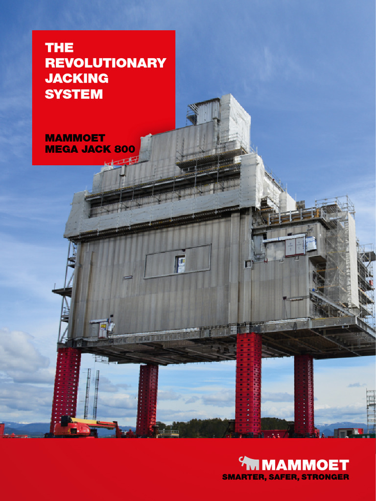 View Mammoet Mega Jack 800 Equipment Brochure | PDF | Crane (Machine ...