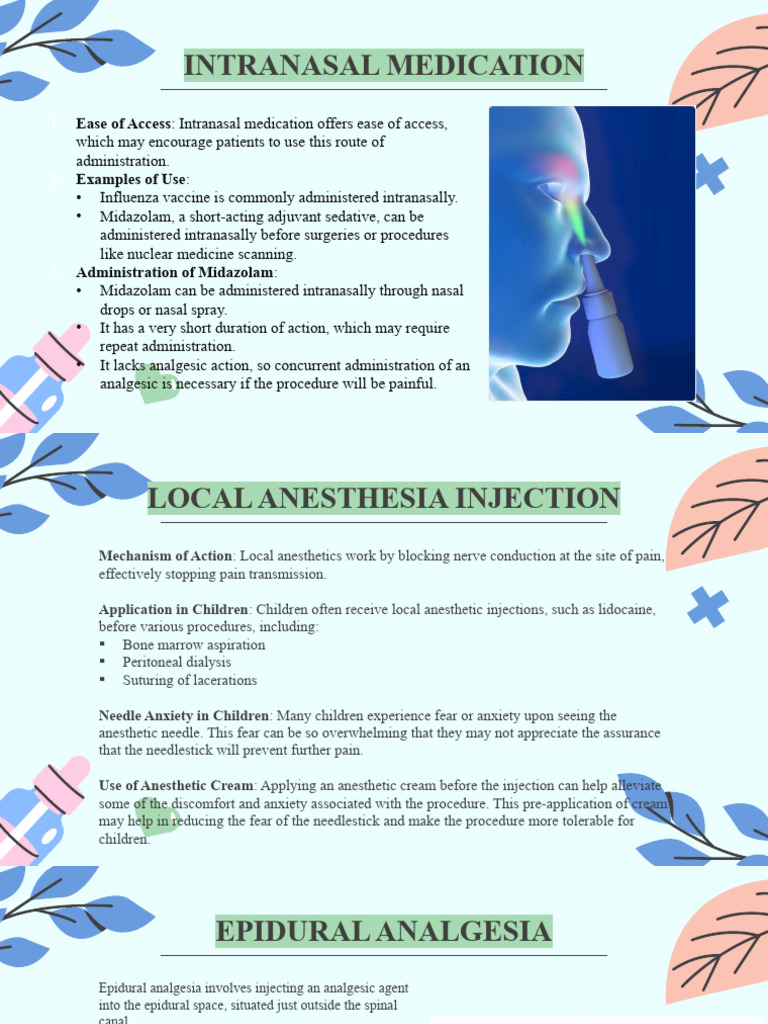 Intranasalmedication | PDF | Anesthesia | Analgesic