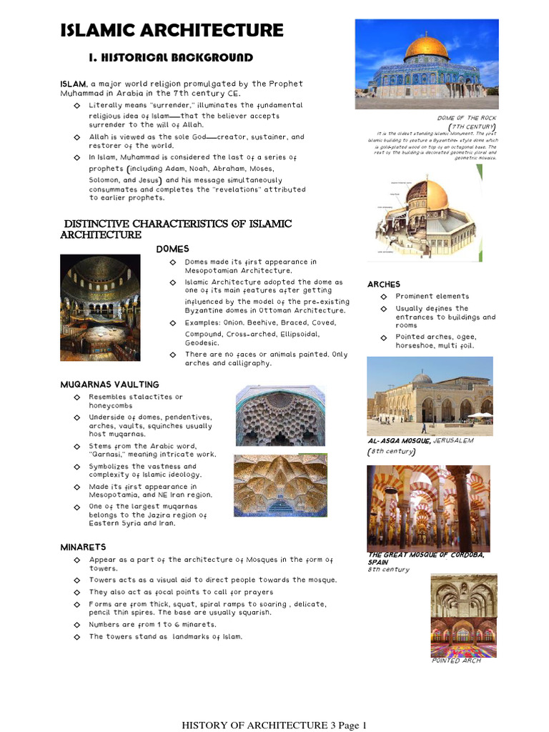 Islamic Architecture: Key Features & History | PDF | Mosque