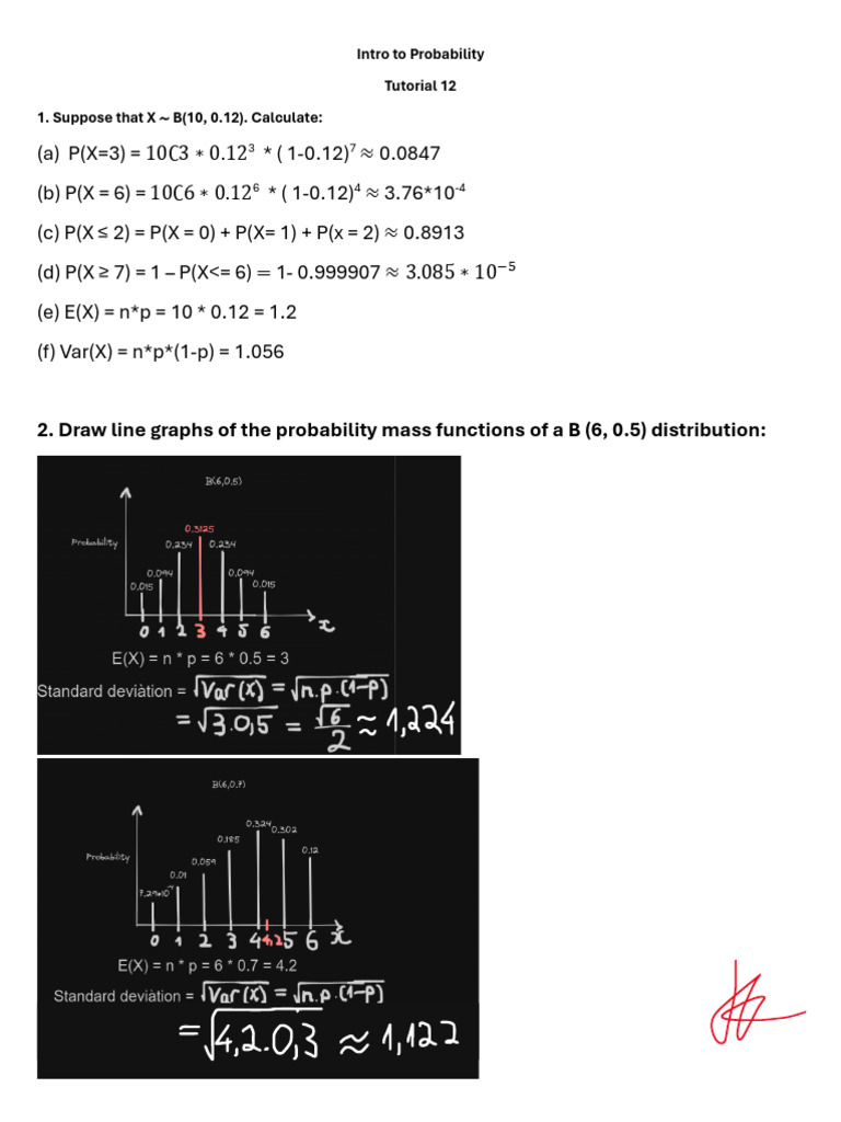 Probability Distributions Tutorial | PDF
