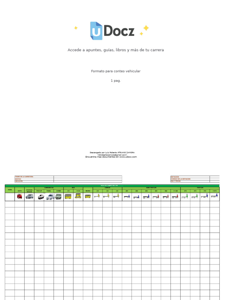 Formato para Conteo 756707 Downloadable 4273642 | PDF