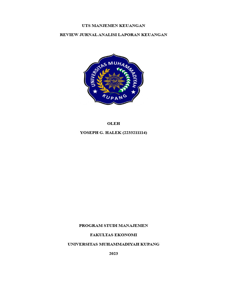 Review Jurnal Keuangan UTS | PDF