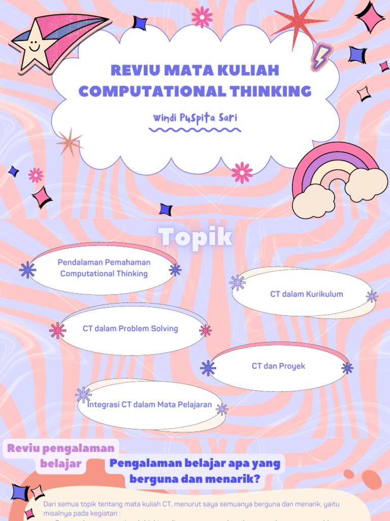 Windi Puspita Sari - T1 - PPT Computational Thinking - Seminar | PDF | Seni