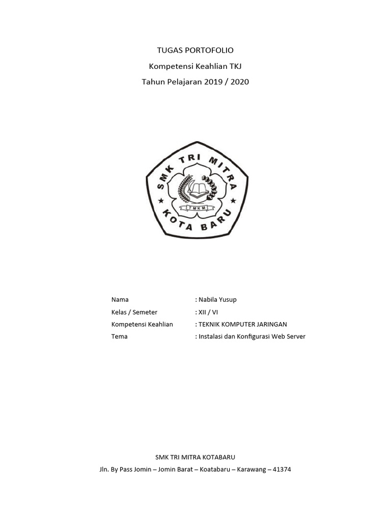 Tugas Portofolio TKJ 1 | PDF