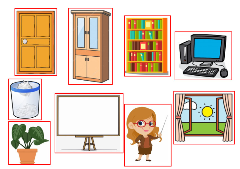 Classroom Objects Puzzle | PDF