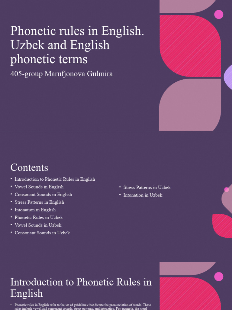 Phonetic Rules in English | PDF | Stress (Linguistics) | English Language