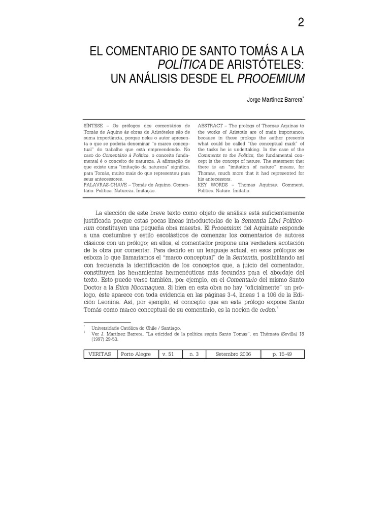 Comentario de Santo Tomas A La Política de Aristoteles | Descargar ... Comentario de Santo Tomas A La Política de Aristoteles | Descargar ...