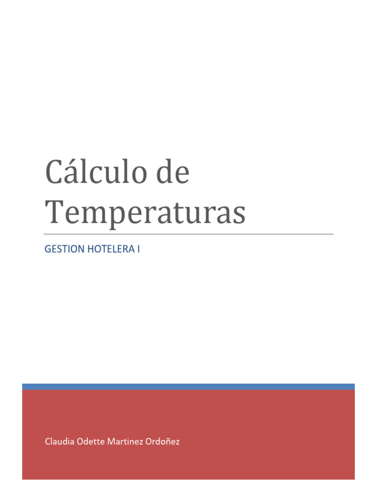 Calculo de Temperaturas | PDF | Fahrenheit | Celsius