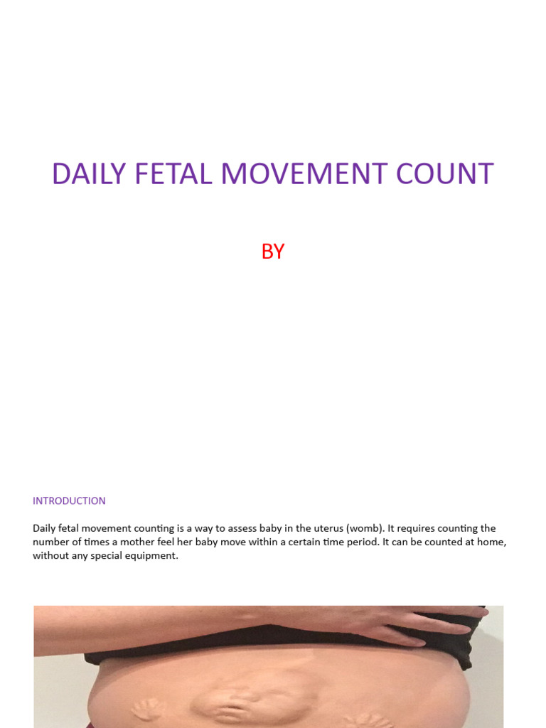 Daily Fetal Movement Counting Guide | PDF