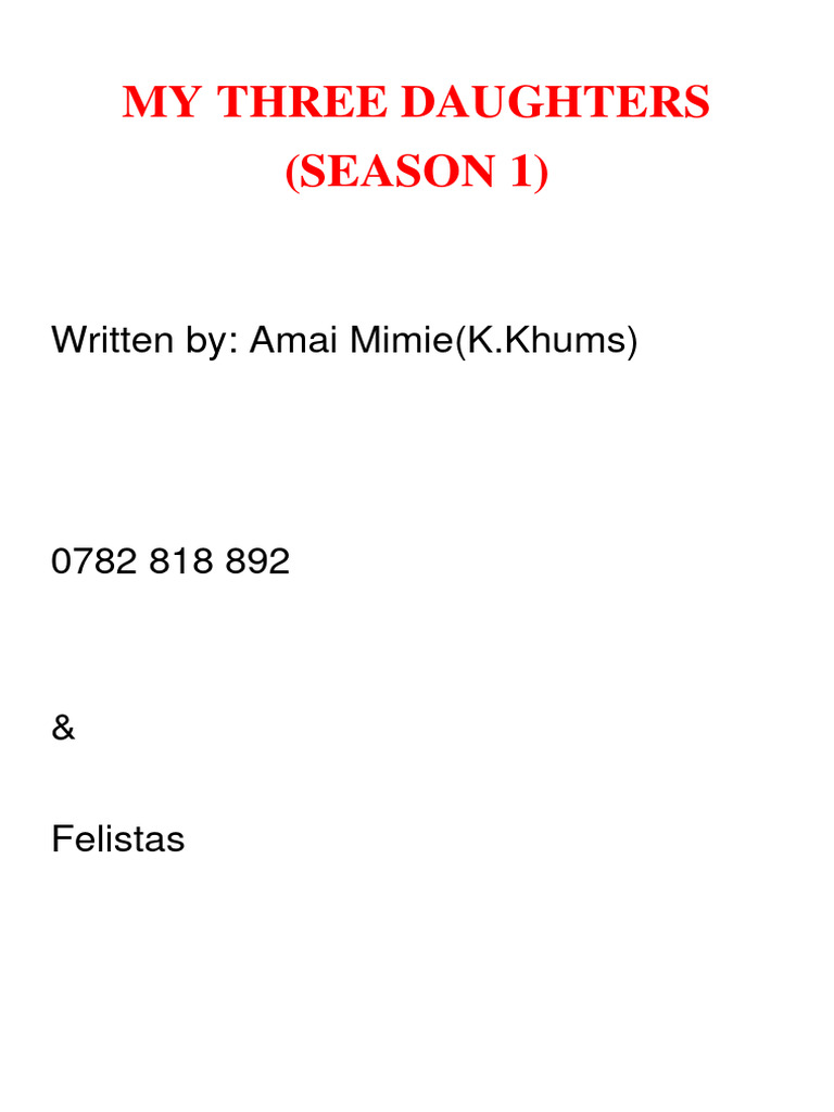 My Three Daughters SSN 1 | PDF