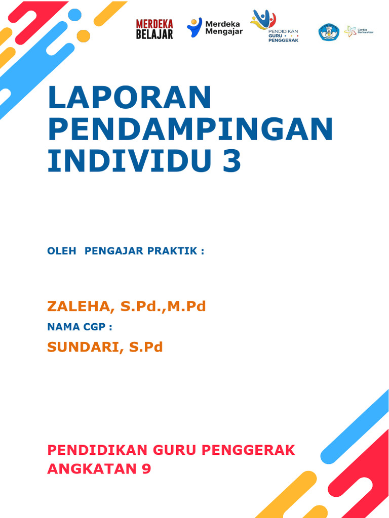 Laporan Pendampingan Individu 3 - Sundari | PDF