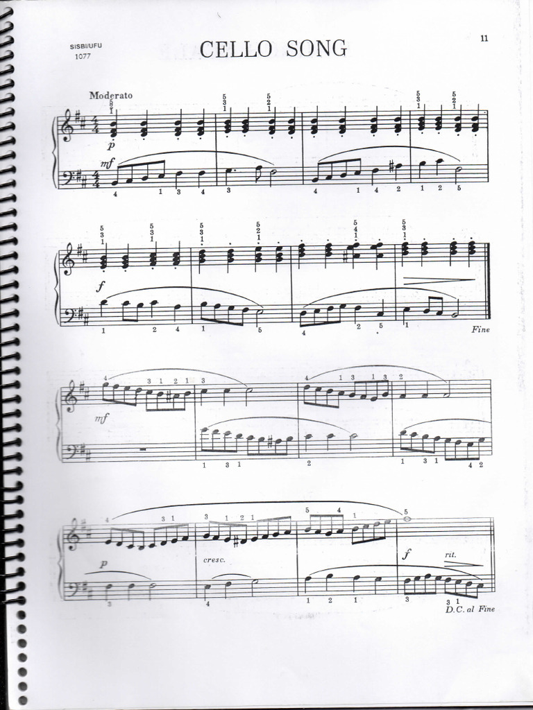 Cello Song | PDF