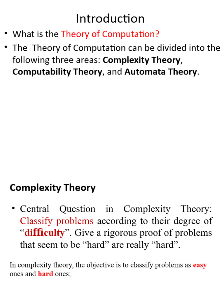 Theory of Computation? | PDF | Computational Complexity Theory | Theory Of Computation