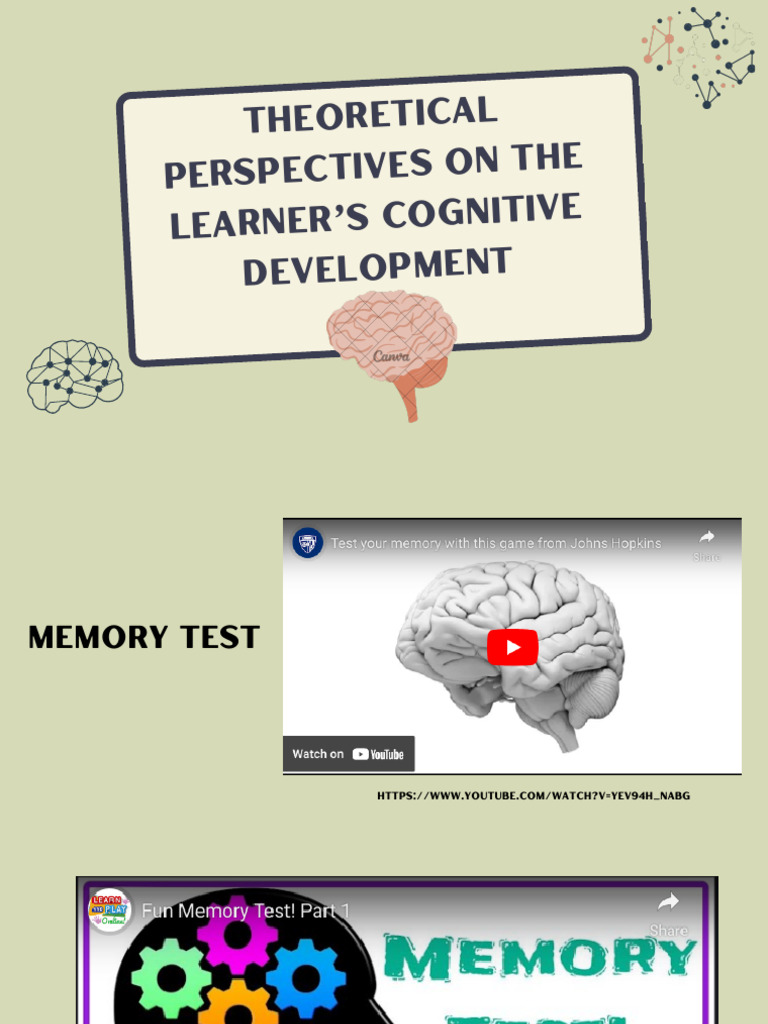 2 Theoretical Perspectives On The Learner's Cognitive Development | PDF | Intelligence | Cognition