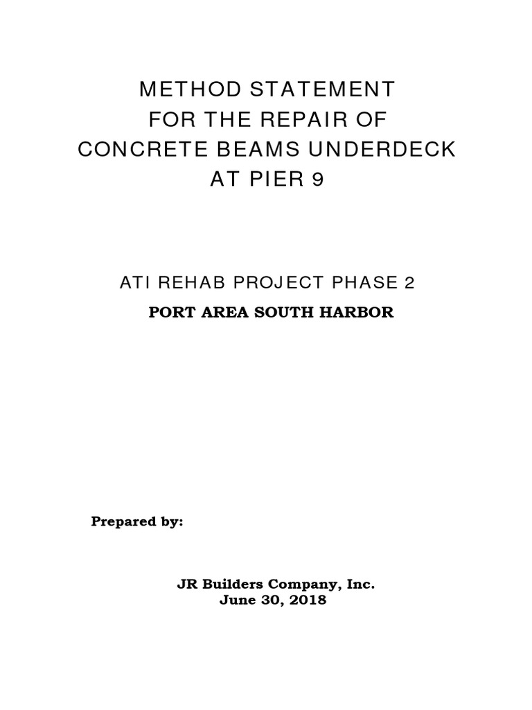 Repair of Beams Underdeck - P9 | PDF | Concrete | Materials