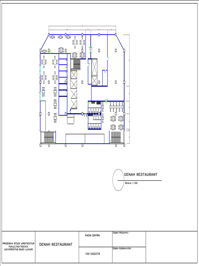 Denah Restaurant | PDF