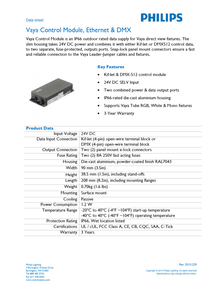DataSheet M Ódulo de Controle Vaya Tube | Download Free PDF ...