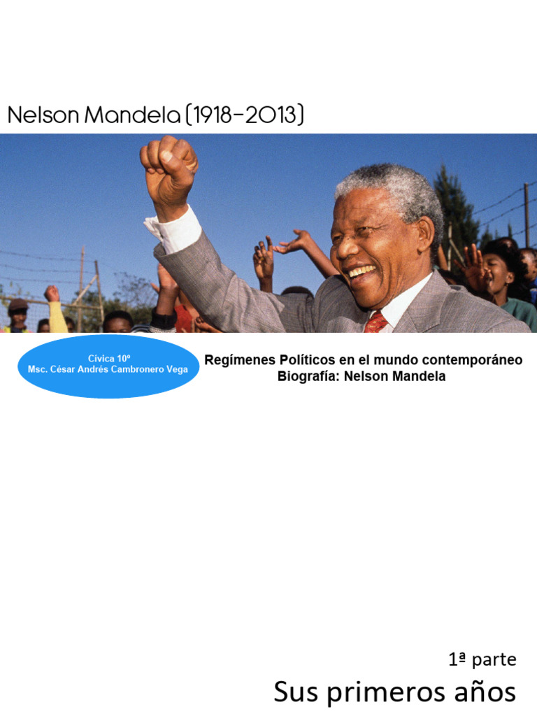 Biografía de Nelson Mandela | PDF | Historia