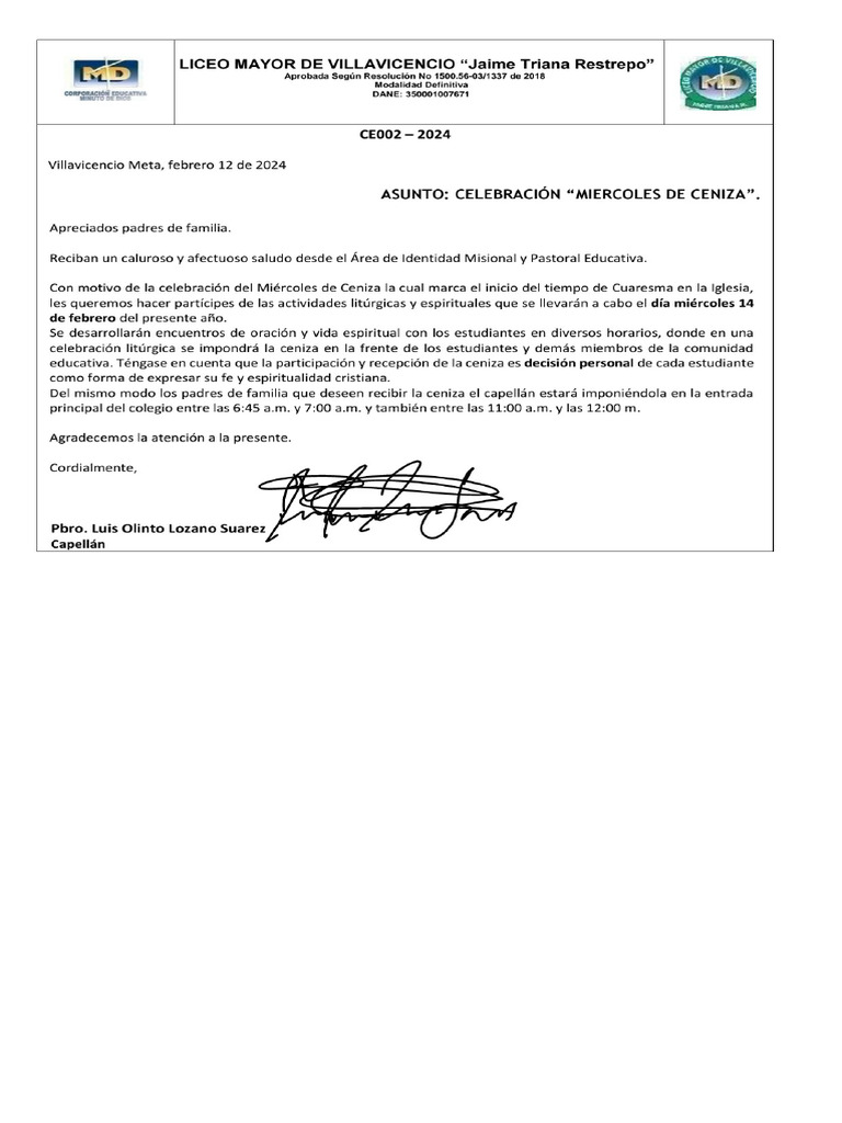 Circular No 002 - 2024 | PDF