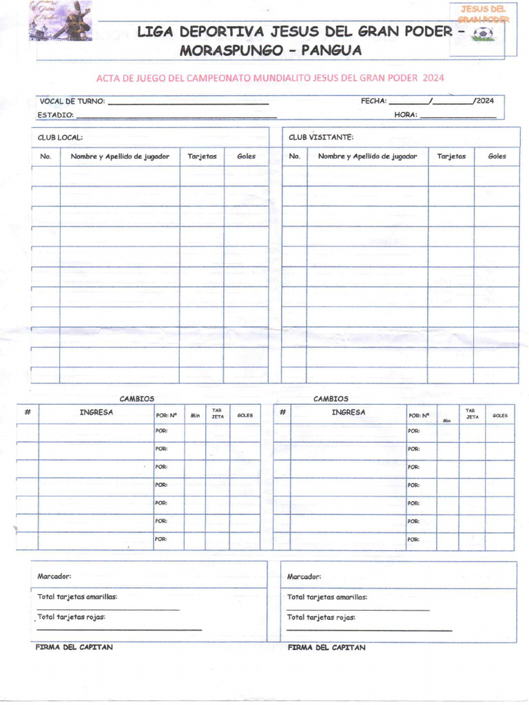 Hoja de Juego JGP | PDF