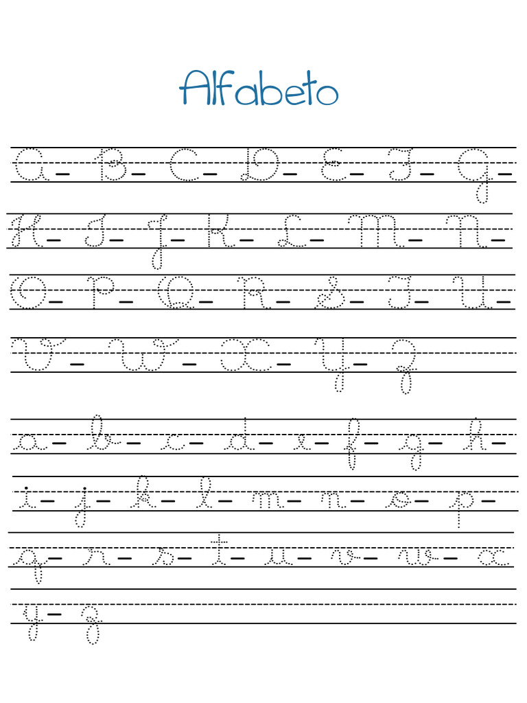 Alfabeto Caligrafia | PDF