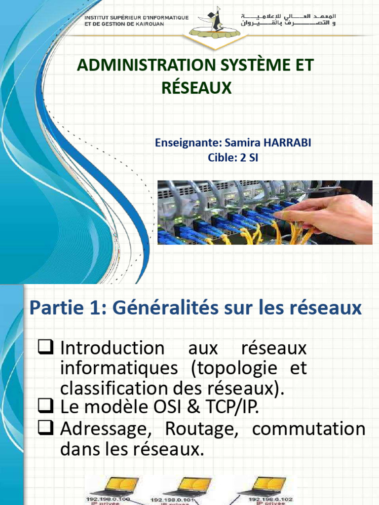 Administration Systèmes et Réseaux | PDF | Adresse IP | Modèle OSI