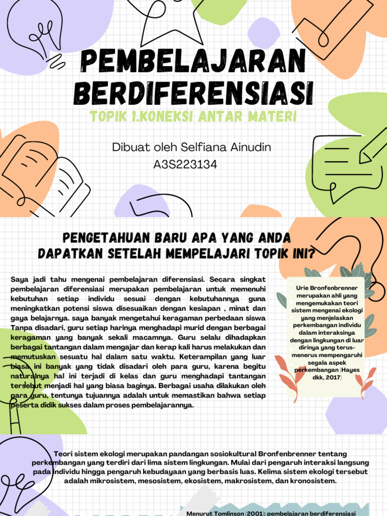 PB - TOPIK 1 (Koneksi Antar Materi) | PDF | Karier & Perkembangan