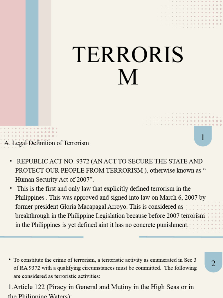 Terrorism | PDF