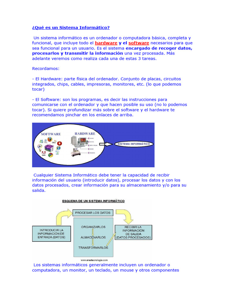 TP Qué Es Un Sistema Informático | PDF