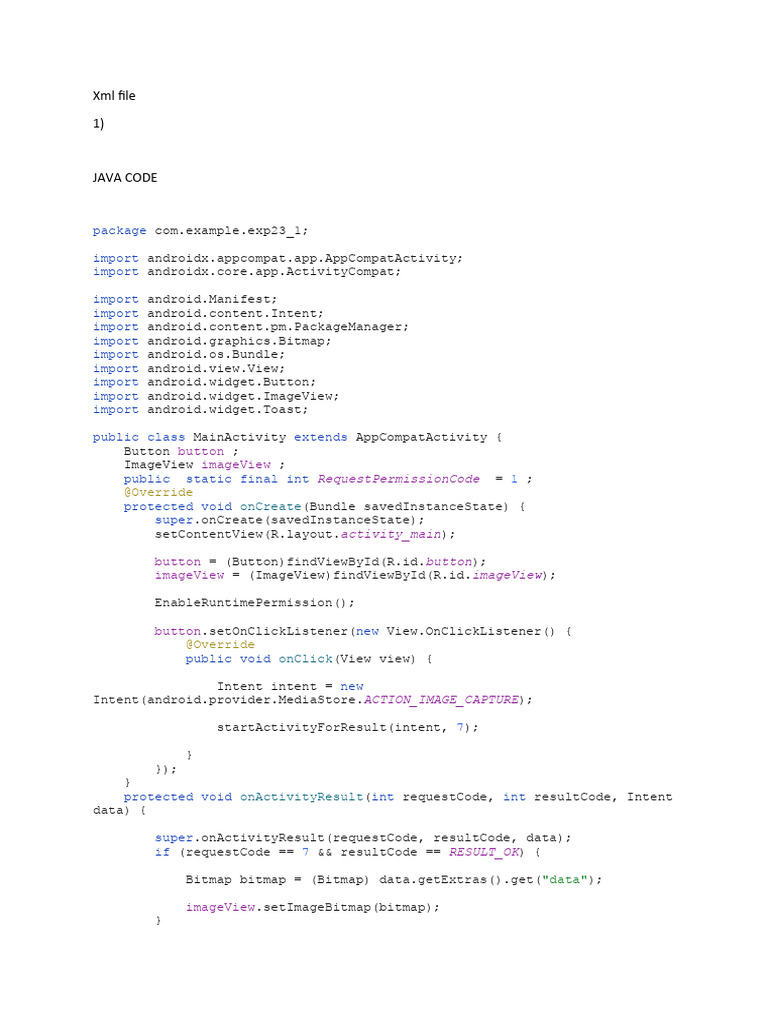 Exp 23 | PDF | Android (Operating System) | Computing