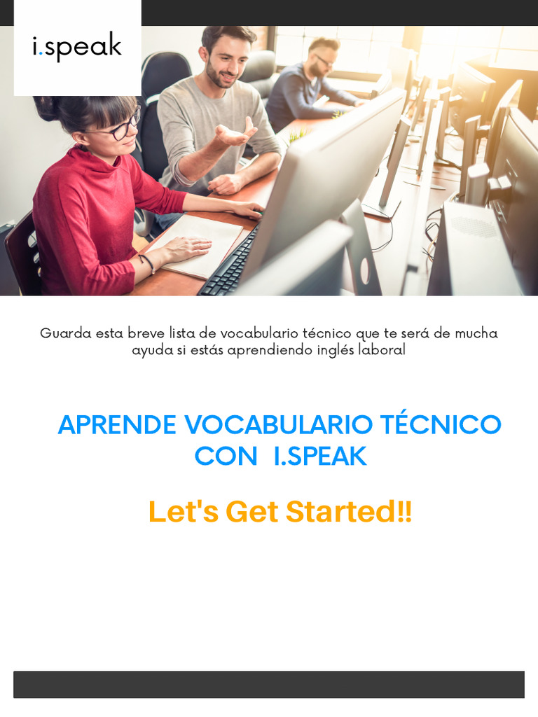Breve Lista de Vocabulario Técnico | PDF | Archivo de computadora | Apoyo