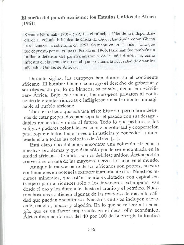 Panafricanismo y Panarabismo | PDF