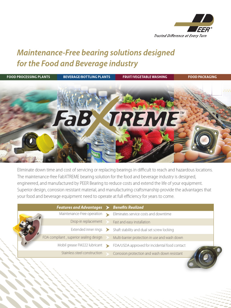 Maintenance-Free Bearings for Food Industry | PDF | Bearing (Mechanical ...