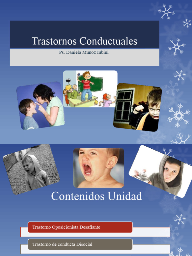 Clase 9 PIJ Trastorno Oposicionista Desafiante | PDF | Desorden hiperactivo y deficit de ...