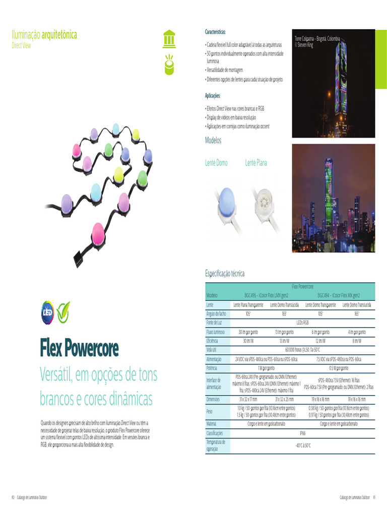 Datasheet Preliminar Flex Powercore | PDF | Diodo emissor de luz ...