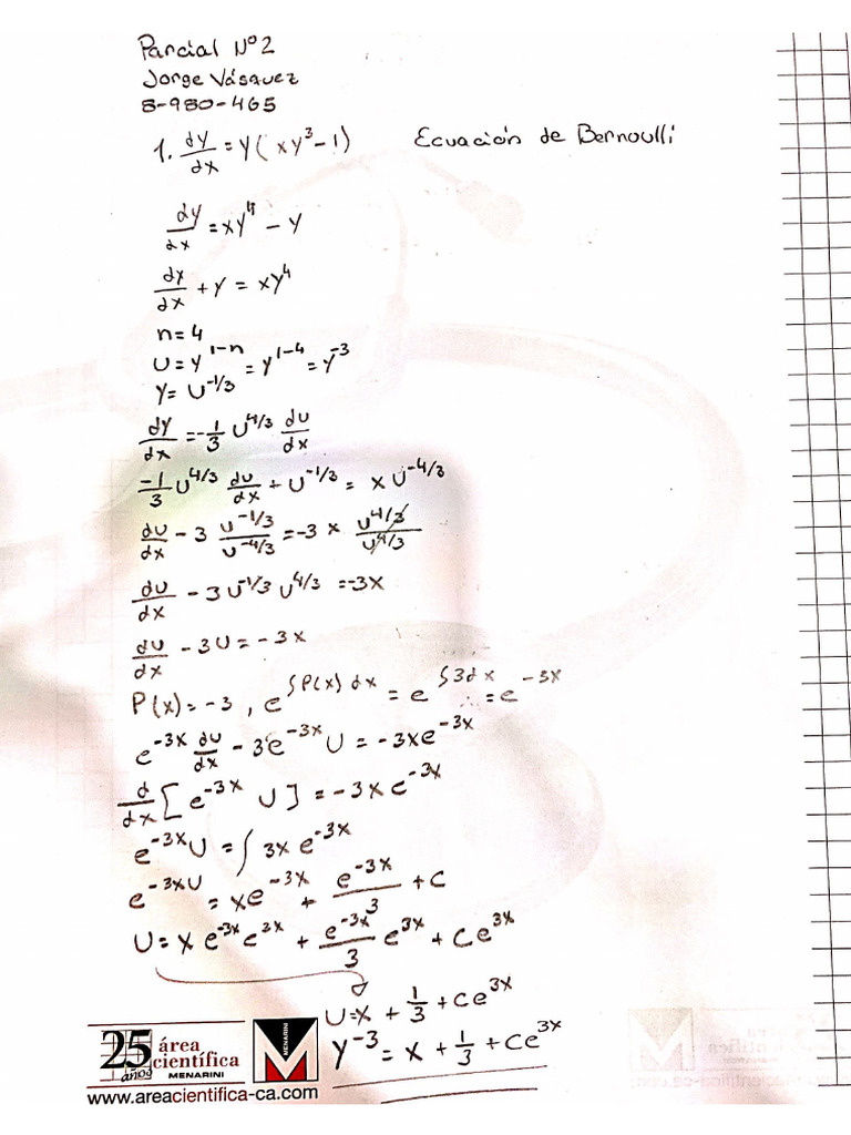 Parcial 2- Matematicas 1 | PDF
