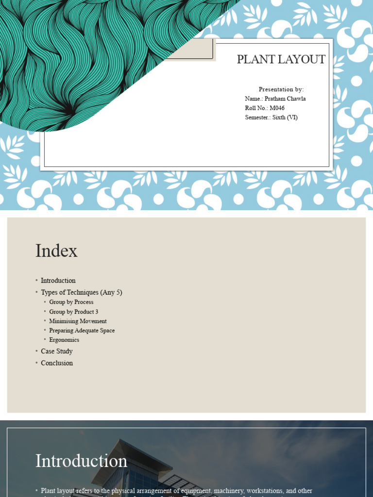 Plant Layout PPT M046 (PMT) | PDF | Human Factors And Ergonomics ...