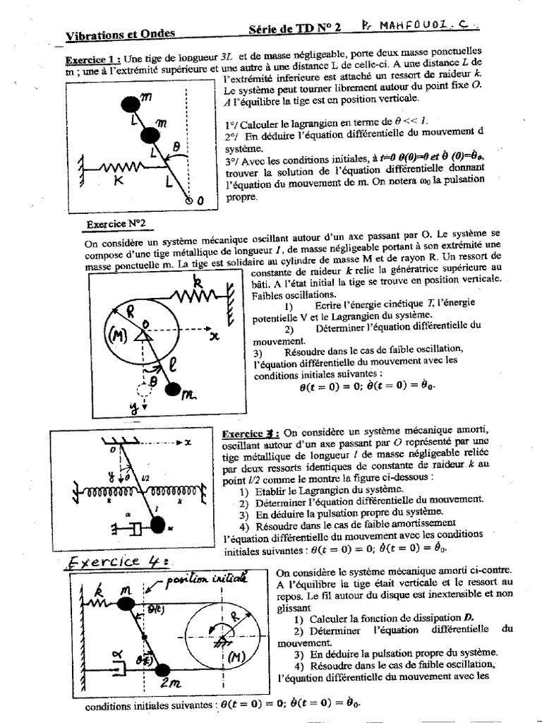 TD2+Solution Ondes Et Vibration | PDF
