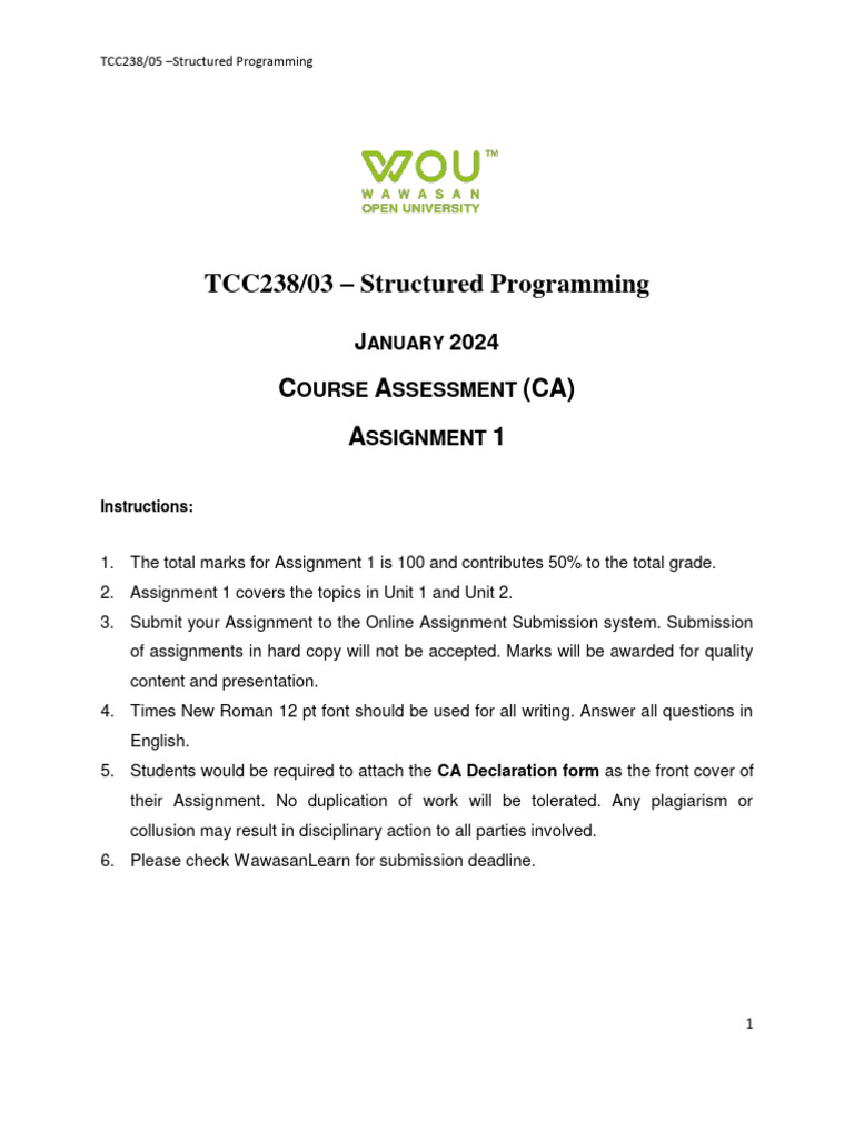 CA1 (03) - Jan2024 - Q | PDF | Computer Programming | Computer Program