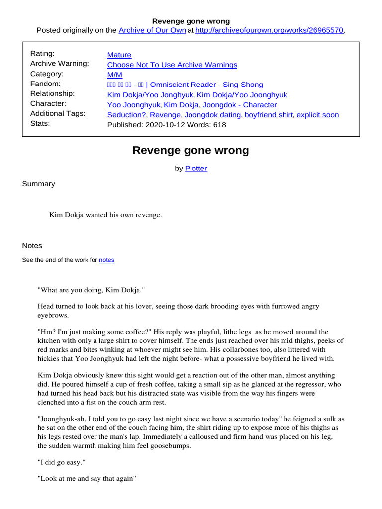 Revenge gone wrong | PDF
