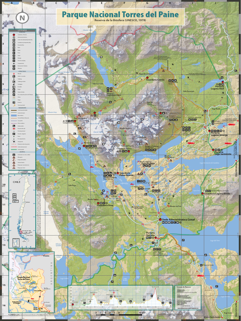 Mapa de Senderos Torres del Paine | PDF